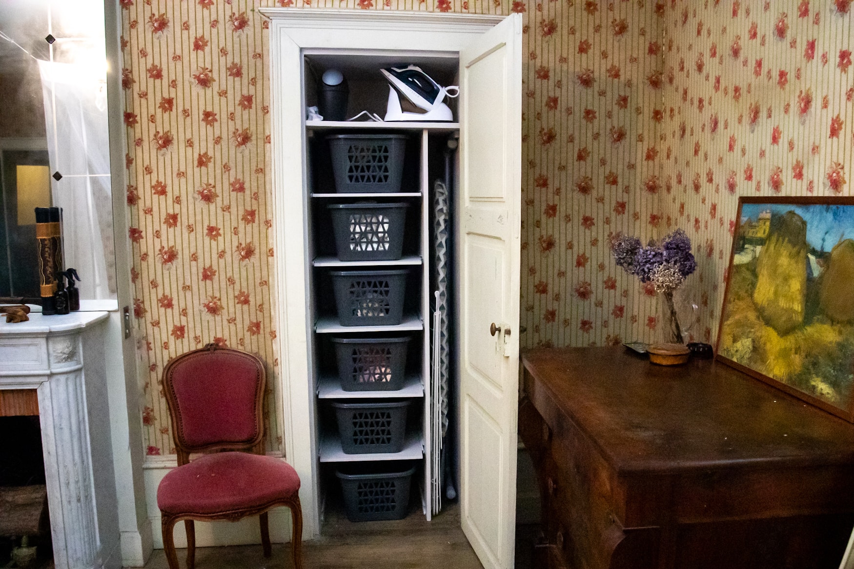 Creating a laundry sorting station in an old wardrobe - Diary of a ...